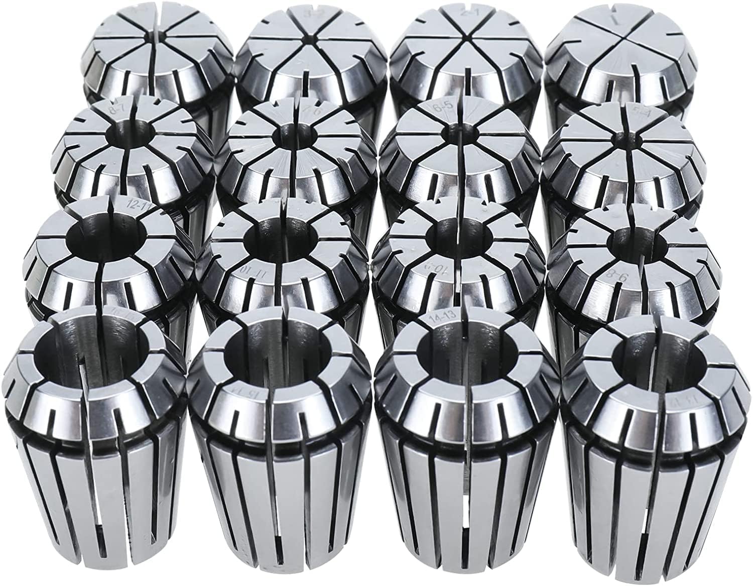 LuckyHigh ER25 Spring Collet Set 16pcs Collet Set Chuck Collet Lathe ...