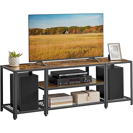 Amazon.com: VASAGLE TV Stand for 65 Inches TVs, Industrial ...