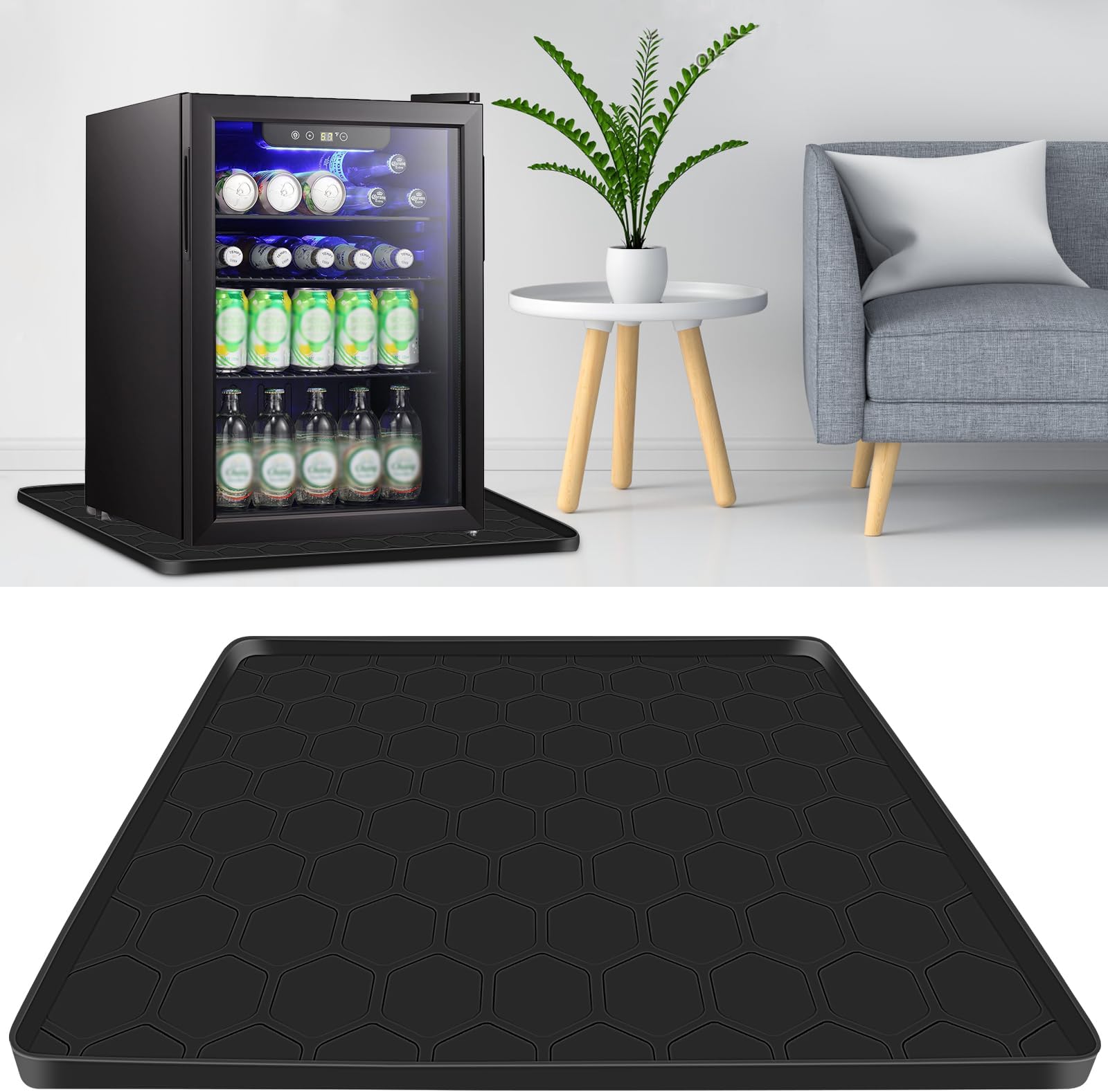 Amazon.com: VANPET 24" x 24" x 0.8" Mini fridge Silicone Mat with ...