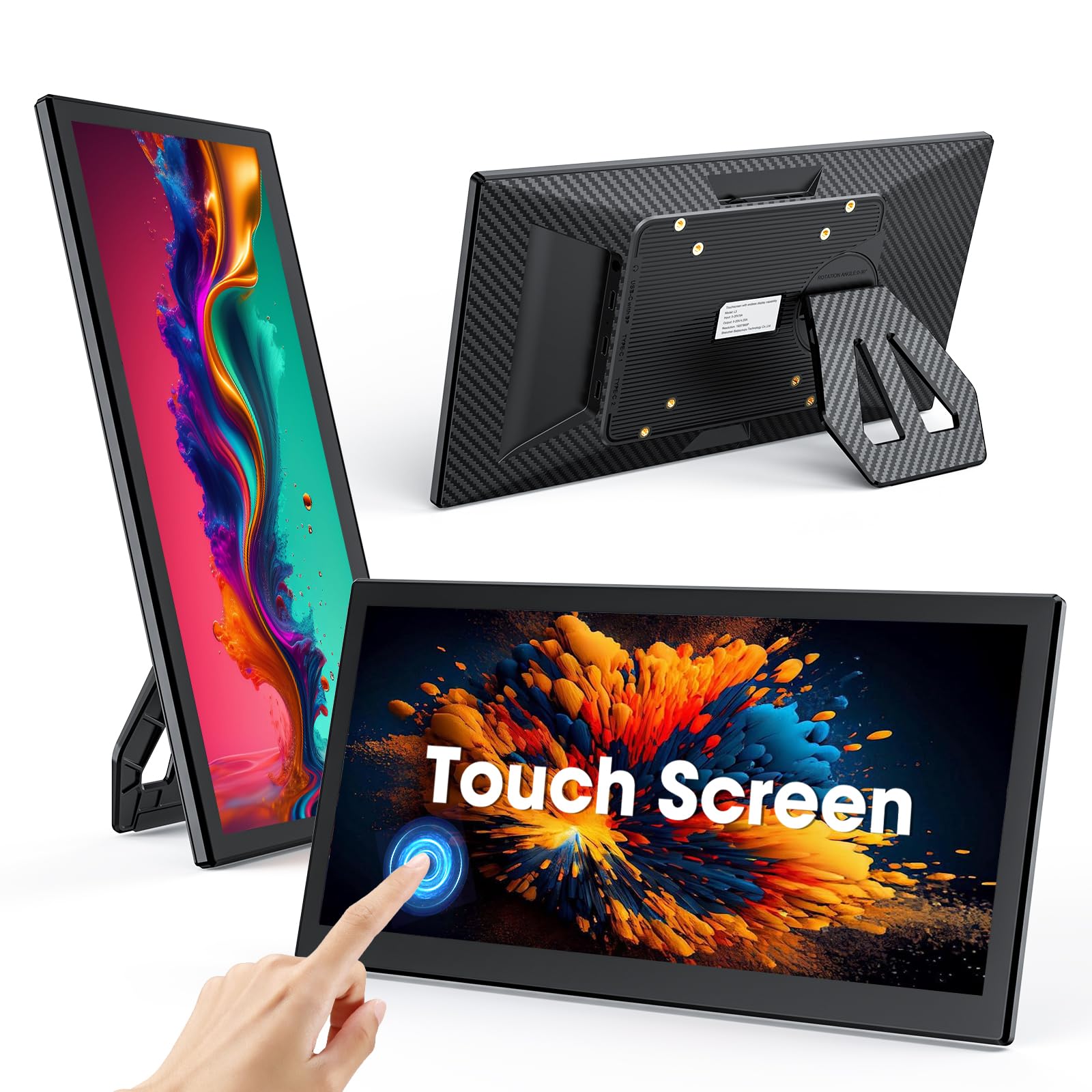 Buy 12.1" Touch Screen Monitor - Portable Touchscreen Monitor with ...