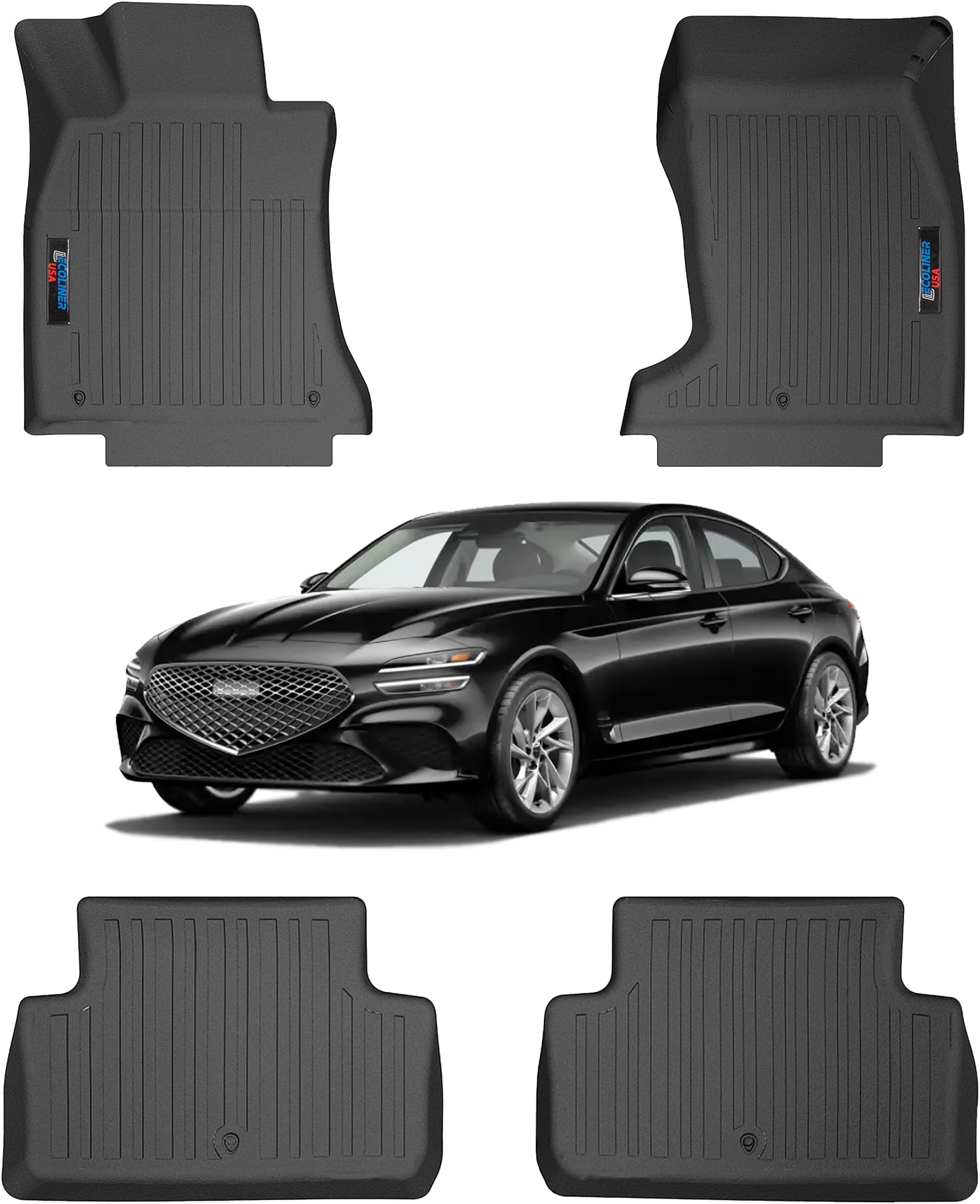 Amazon.com: SMARTLINER All Weather Custom Fit Floor Mats 2 Row Liner ...
