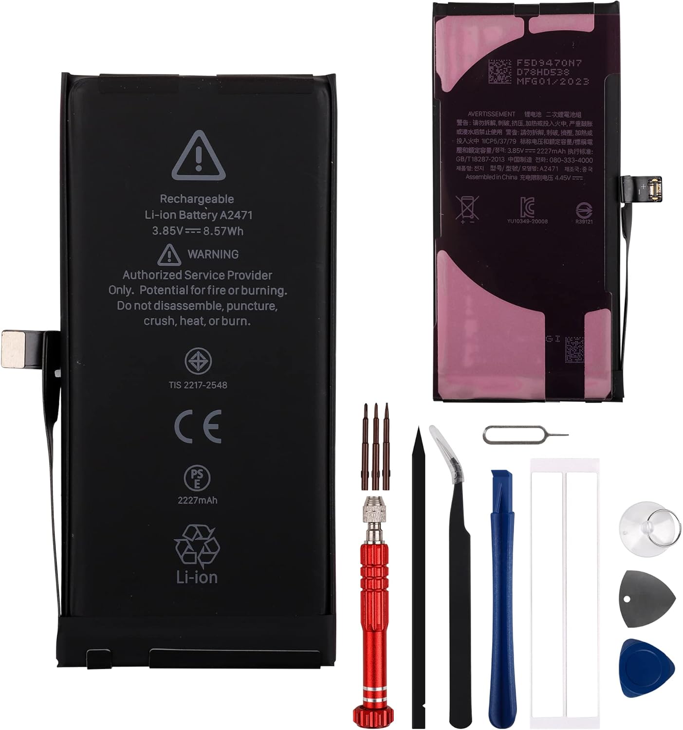 Amazon.com: E-YIIVIIL Replacement Battery A2471 Compatible with iPhone ...