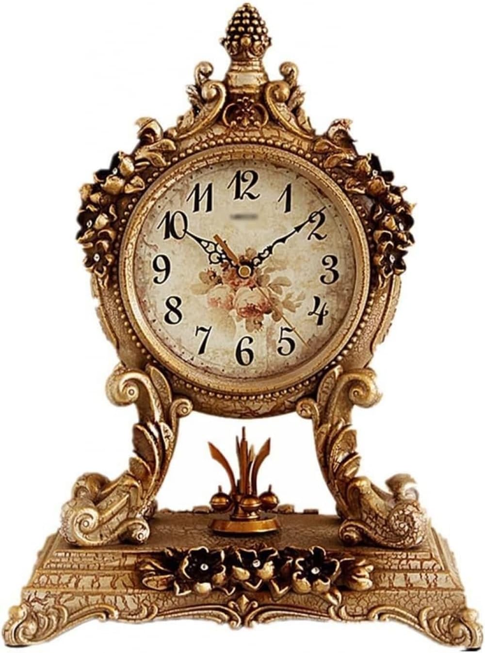 DSeenLeap Desk Clock Decoration Living Room Nordic Retro Sitting Clock ...