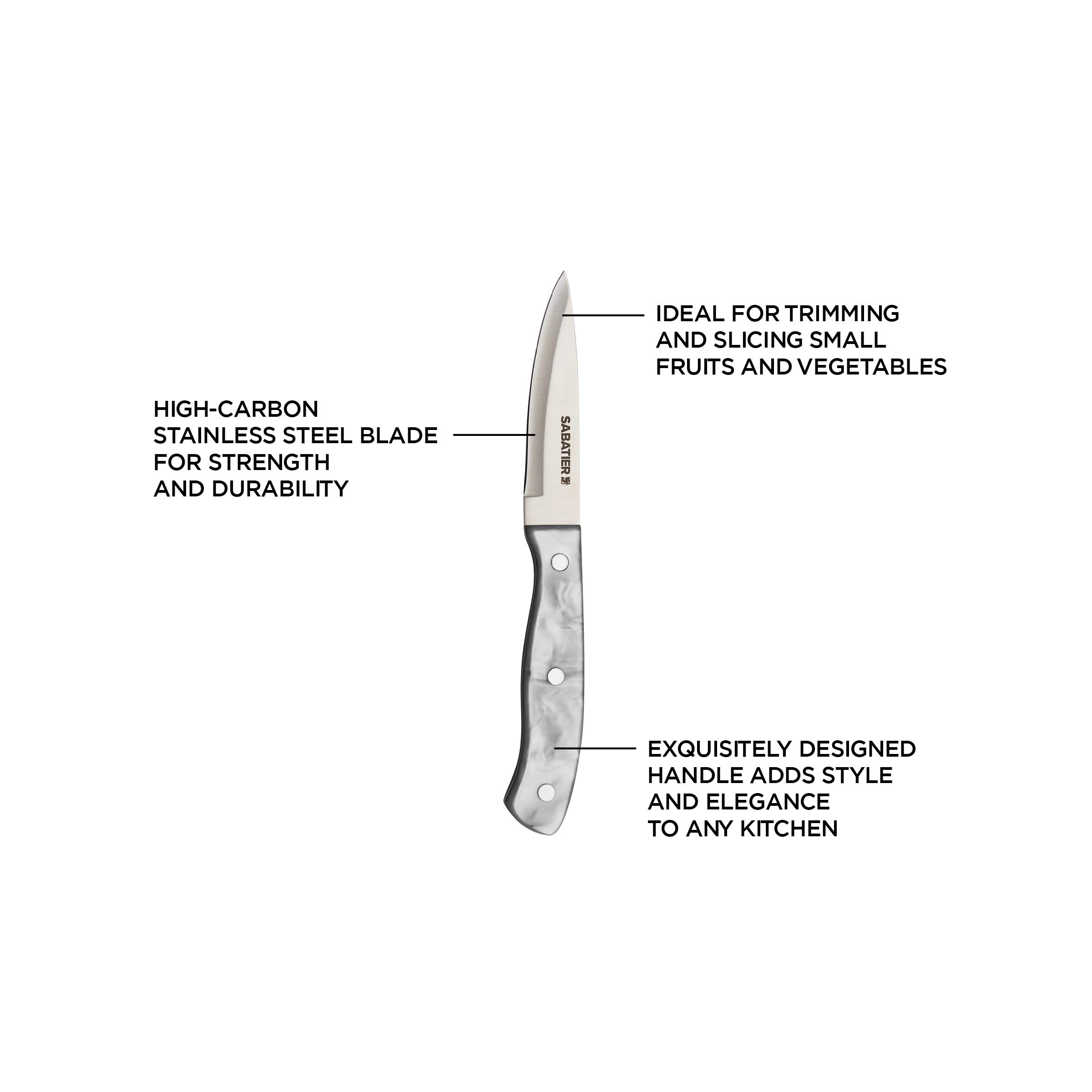 Snapklik.com : Triple Riveted Paring Knife, 3.5-Inch, High-Carbon ...
