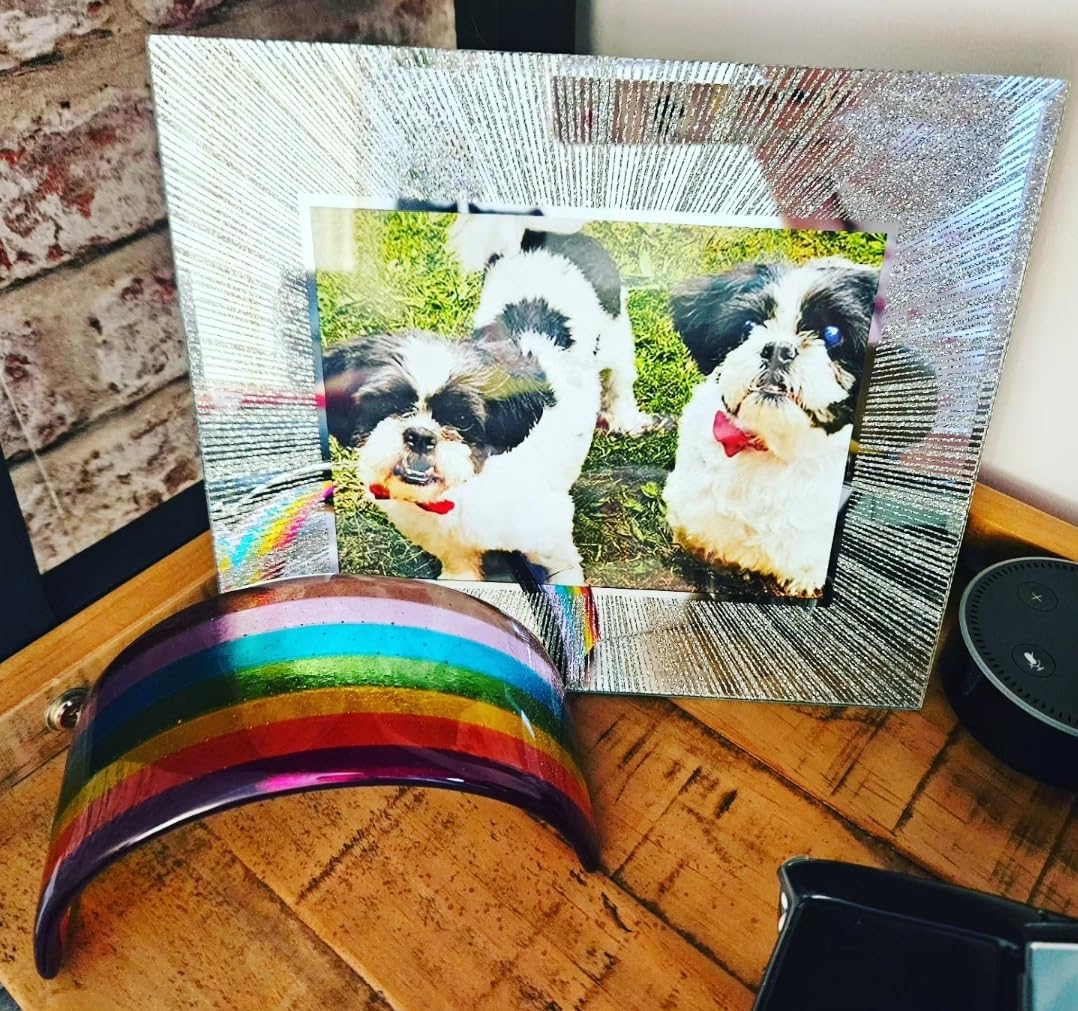 Handmade Glass Rainbow, Rainbow sun catcher, Glass Rainbow Bridge ...