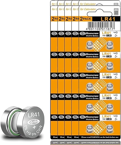 Amazon.com: hunbath 100 Pack LR41 AG3 Battery 392 384 192 SR41 L736 ...