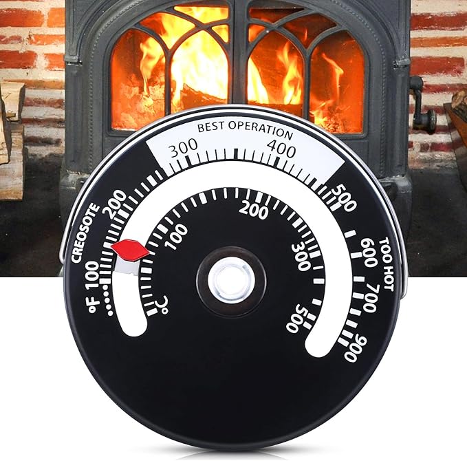 Amazon.com: Frienda 1 Piece Wood Stove Thermometer Magnetic Oven ...