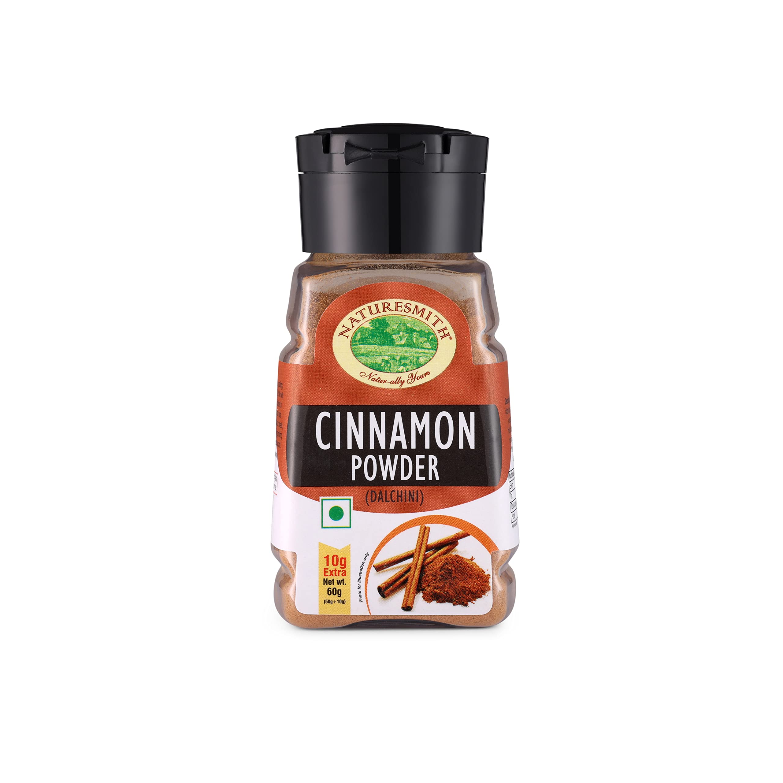 NATURESMITH CINNAMON POWDER-50g | READY TO USE SMALL SPRINKLER JAR ...