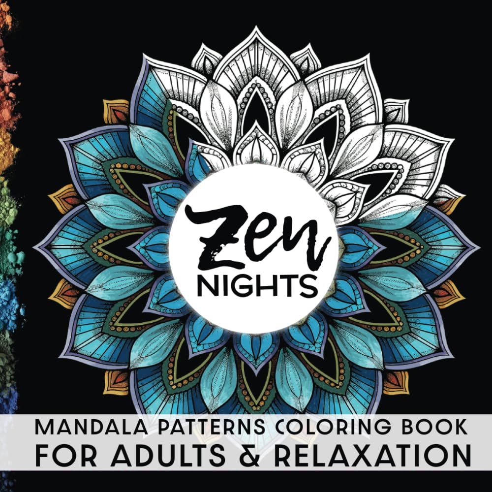 Amazon.com: Zen Nights Mandala Patterns Coloring Book for Adults ...