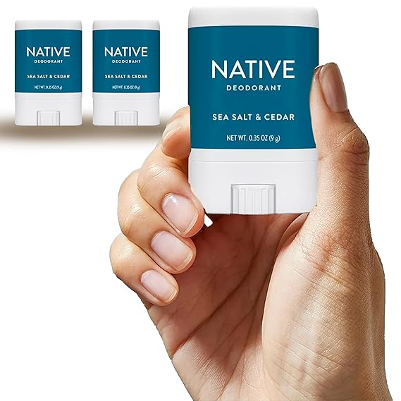 Amazon.com: Native Deodorant Mini - For Men & Women - Sea Salt & Cedar ...
