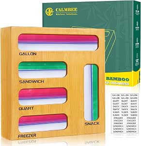 Amazon.com - Mr.Shine Calmbee Ziplock bag Organizer for Kitchen Drawer ...
