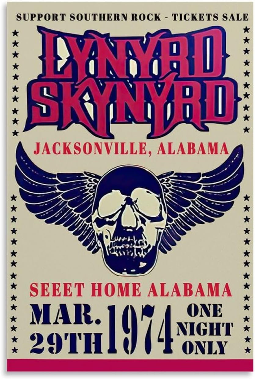 Amazon.com: MAIDOU Vintage Rock Band Poster 70s 80s 90s Retro Bedroom ...