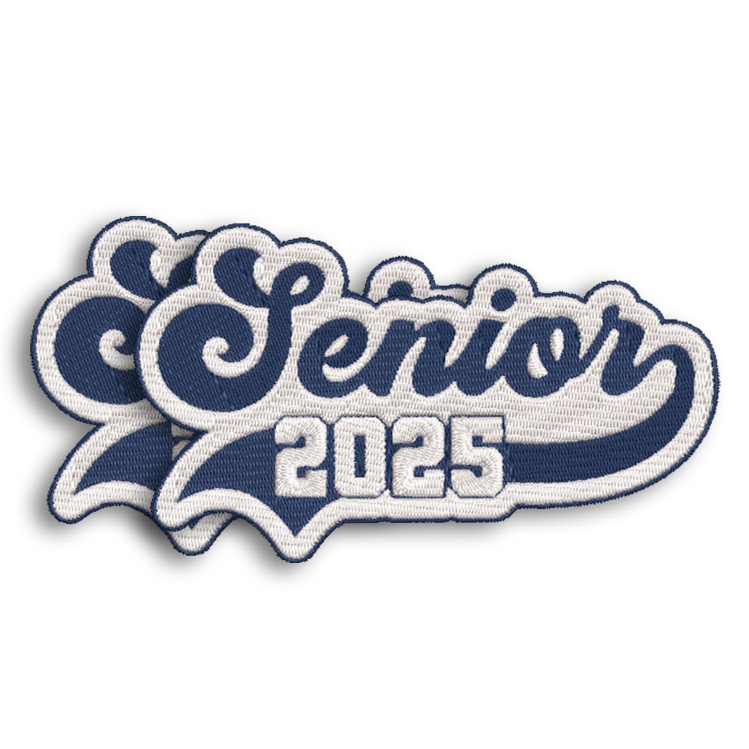 Amazon.com: MAIANEY (Set of 2) Senior 2025 Patch 3" Navy Senior Patches ...