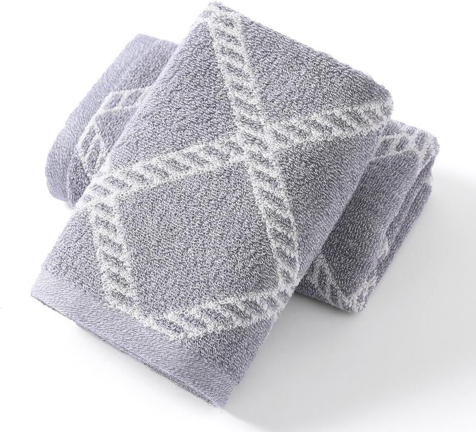 Amazon.com: Decorative Hand Towel Set - Combed Cotton 4 Pack 26x16 Hand ...
