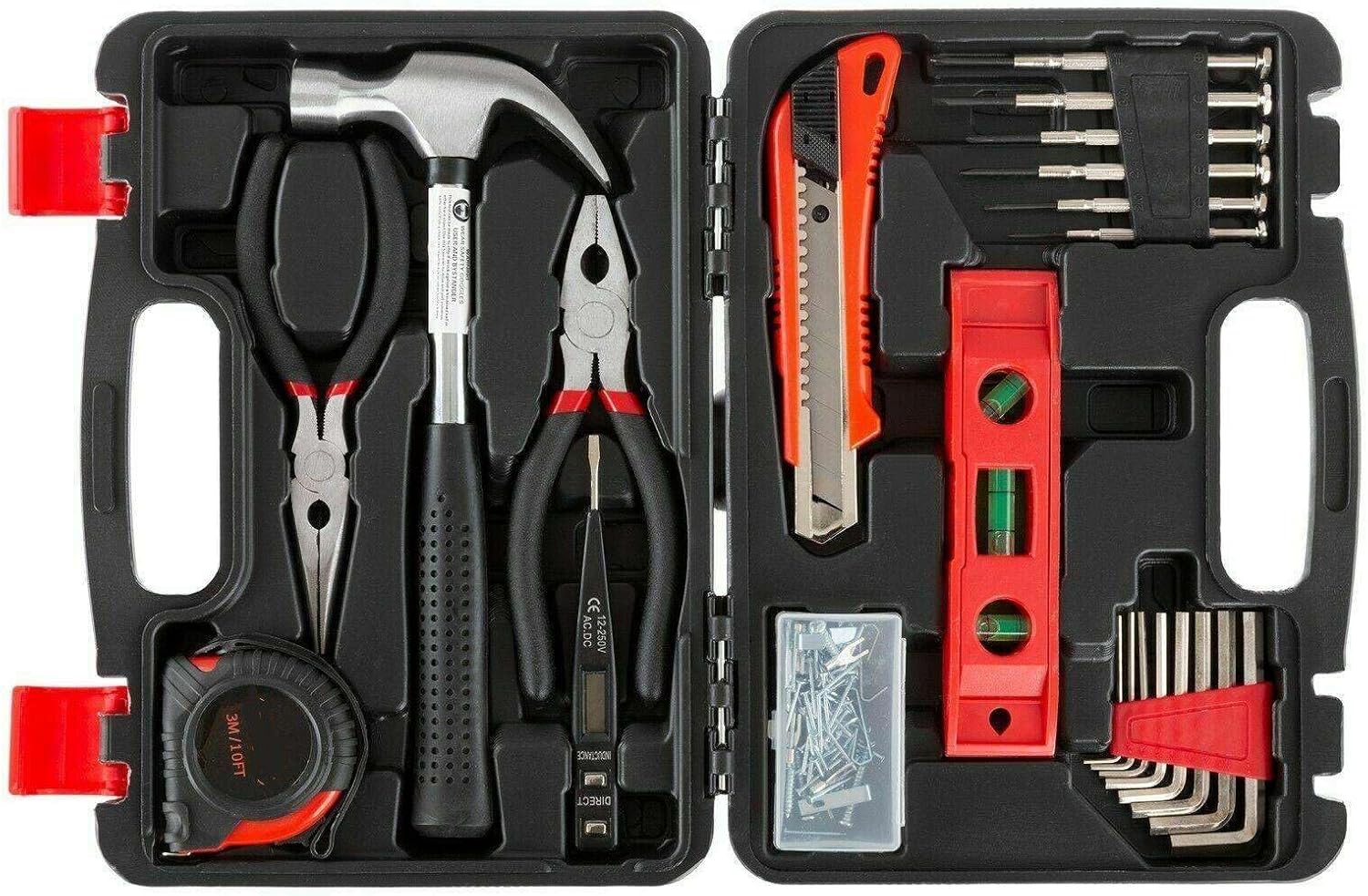 Amazon.com : KJNS Home Hobby Tool Set Level Tape Measure Hammer Compact ...