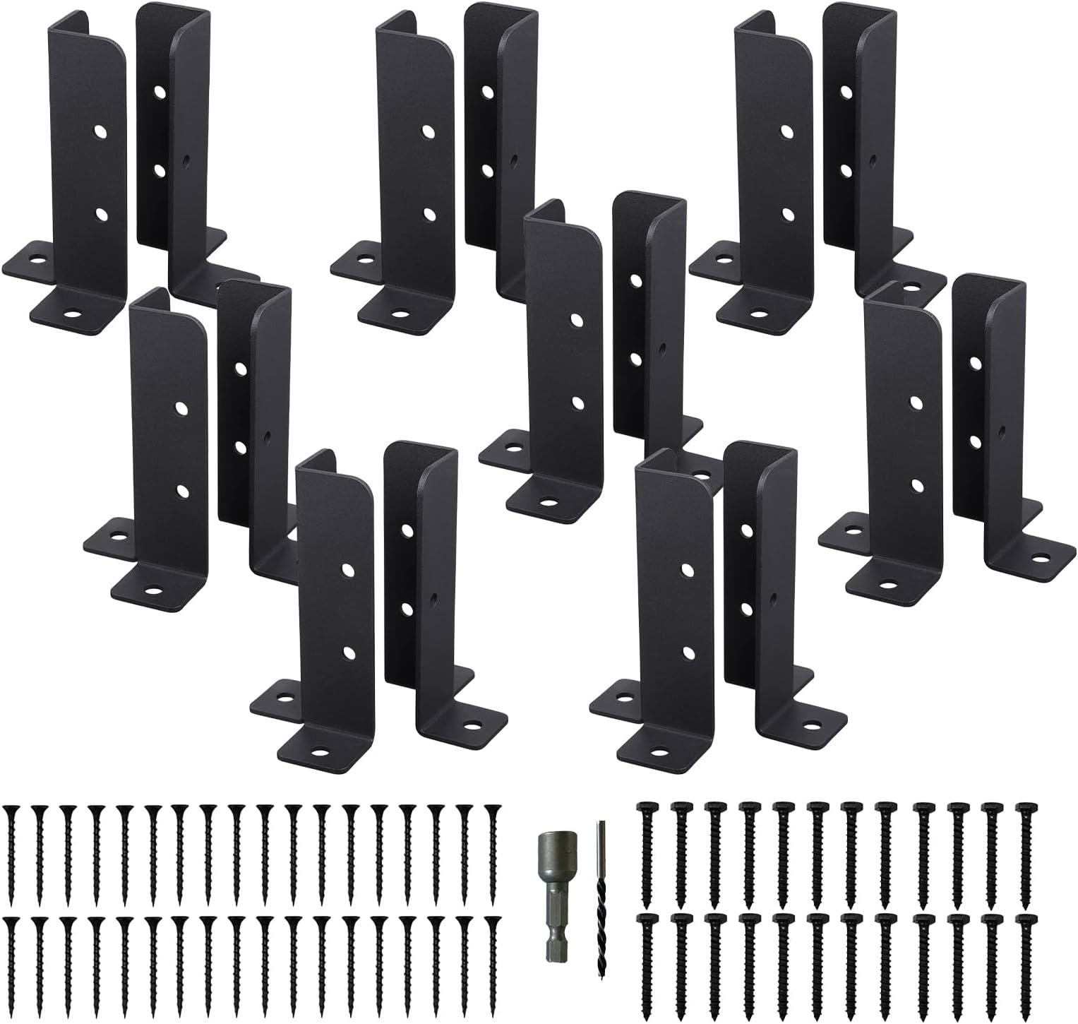 8 Pack Top-Flange I Joist Hanger, 2x4 inch (Actual Size) Black Deck ...