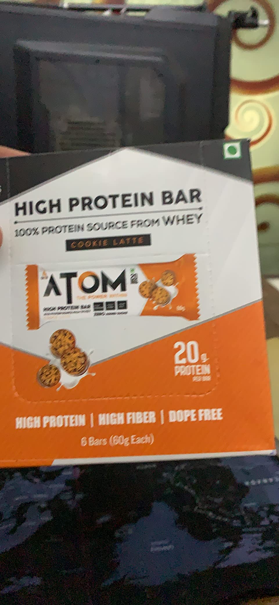 AS-IT-IS Nutrition ATOM High Protein Bar,20Gm Protein,Zero Transfat ...