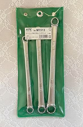 Amazon.co.jp: KTC Kyoto Machine Tools 15° Long Glasses Wrench Set of 3 ...