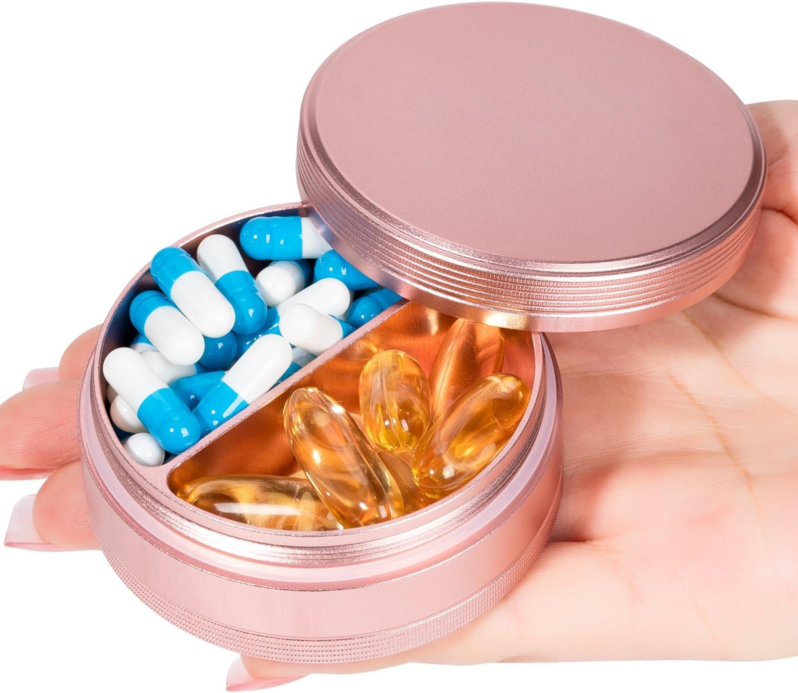 Amazon.com: Designer Pill Box by Houder - Decorative Pill Case with ...