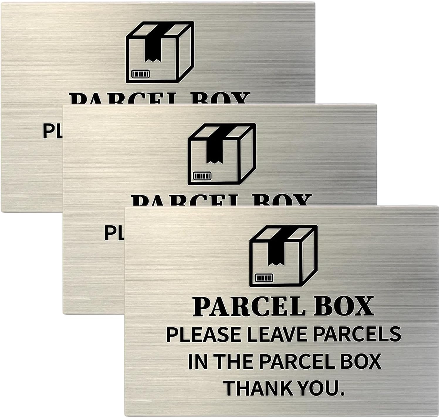 3 PCS Set Parcel Box Sign, Parcel Box Sticker, Please Leave Parcels ...