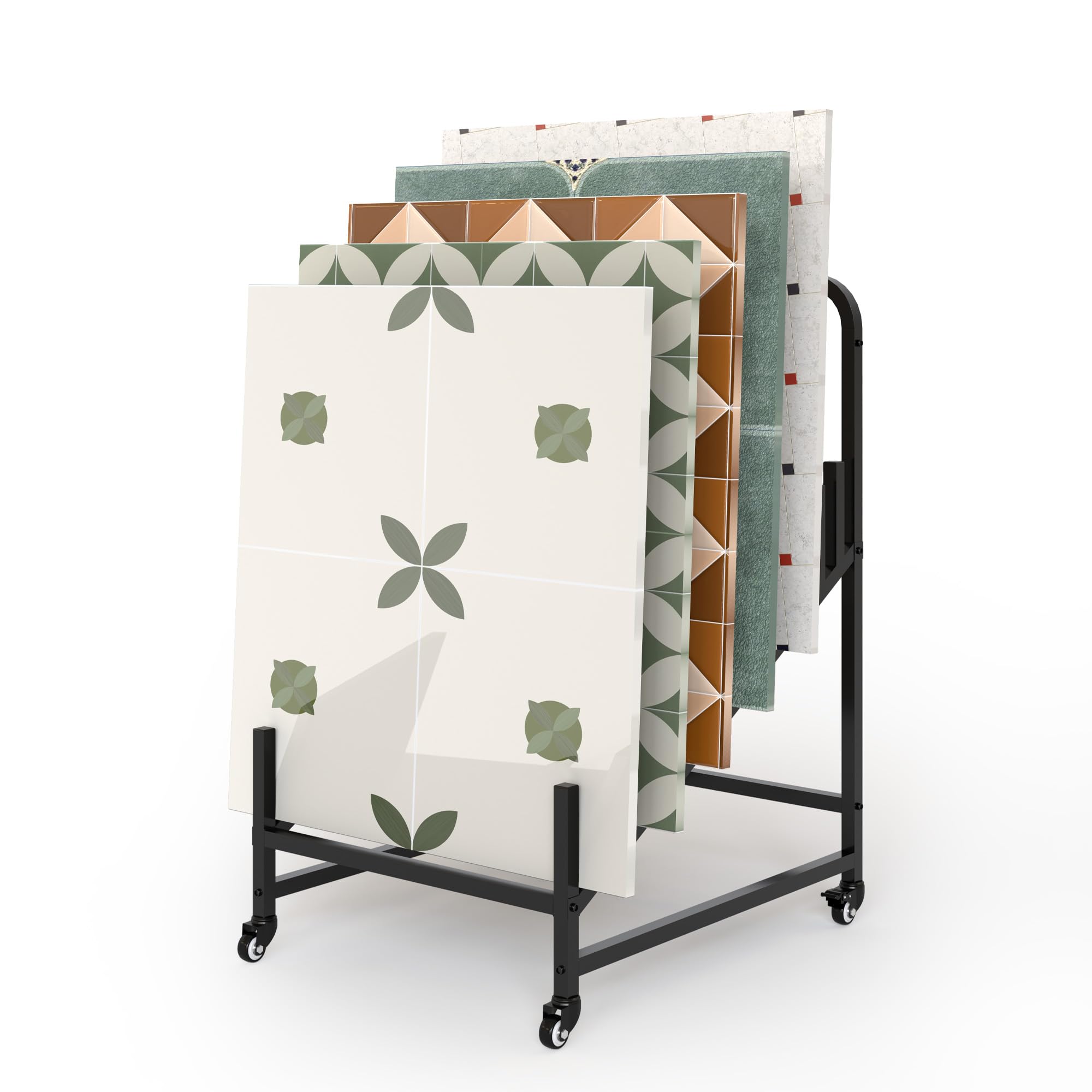 Snapklik.com : 12-Tier Tile Sample Display Stand Rolling