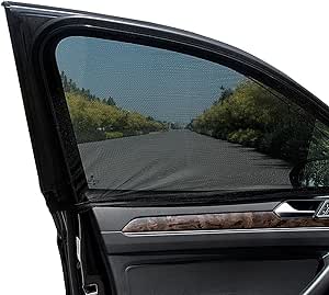 2 Pack Car Window Shades - Highly Elastic Universal Car Side Window ...