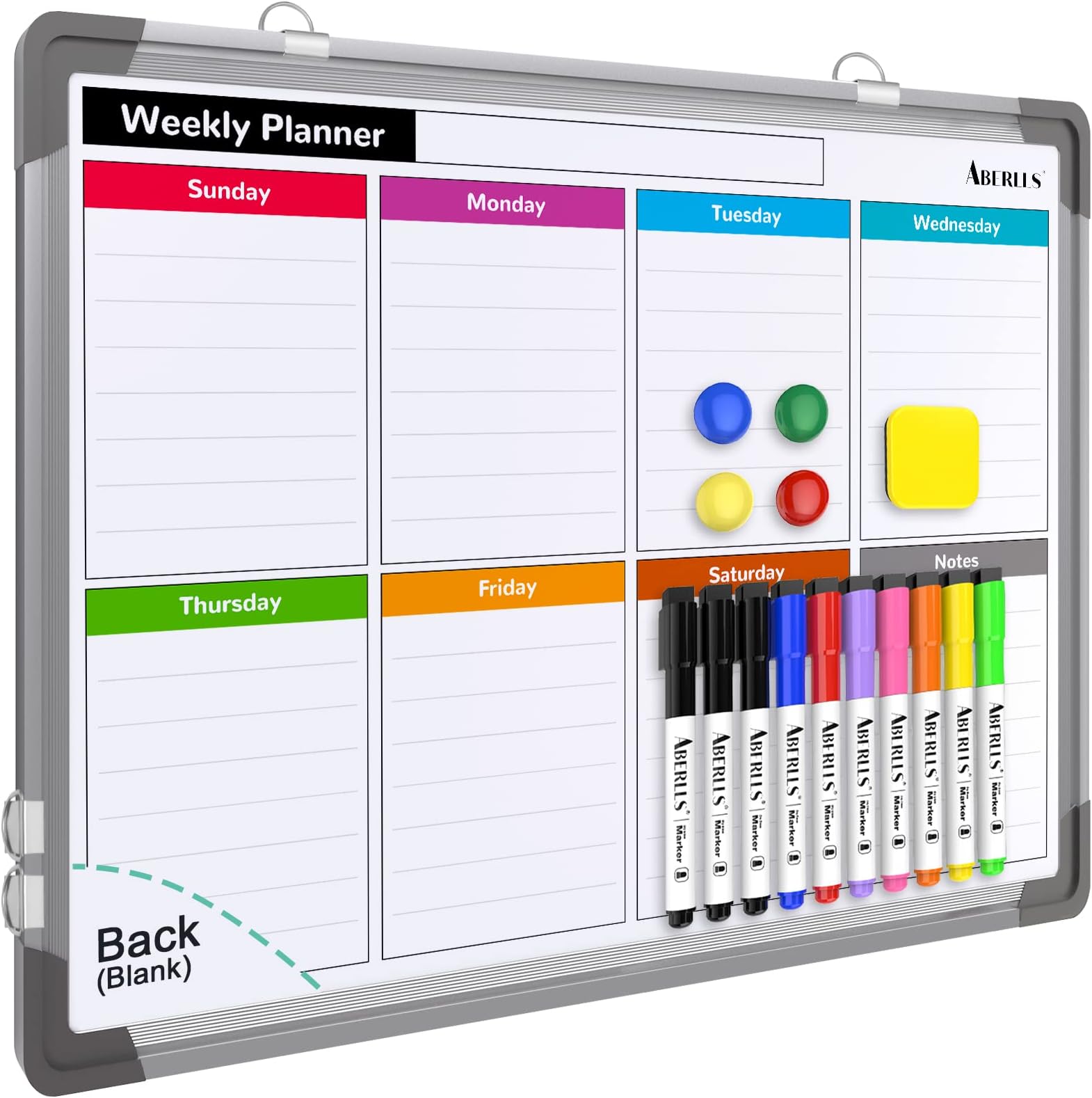 Amazon.com : Small Weekly Calendar Dry Erase Whiteboard for Wall, 16" x ...