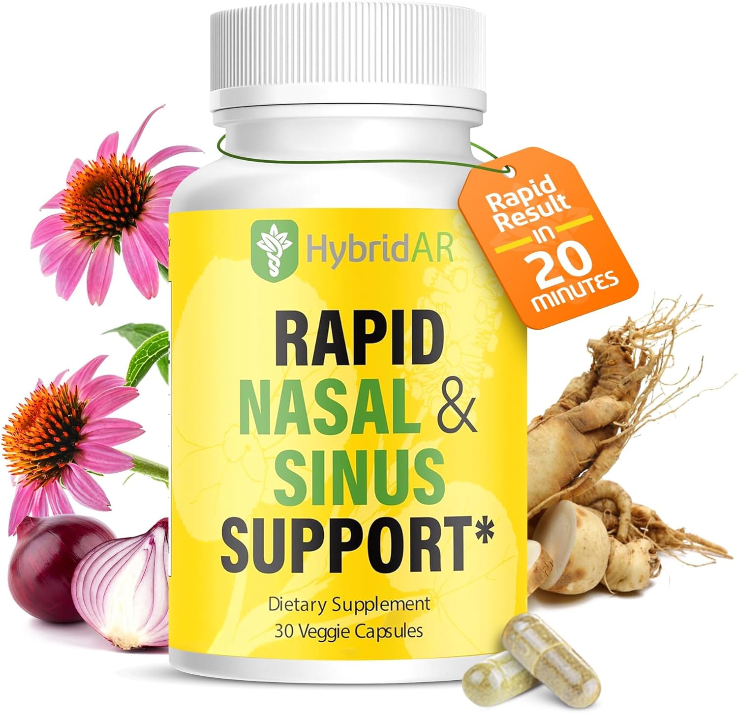 Amazon.com: HybridAR Rapid Nasal & Sinus Support – Allergy Supplement ...