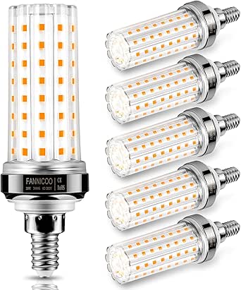 FanNicoo E12 LED Bulb, 20W LED Corn Light Bulb 150W Equivalent ...