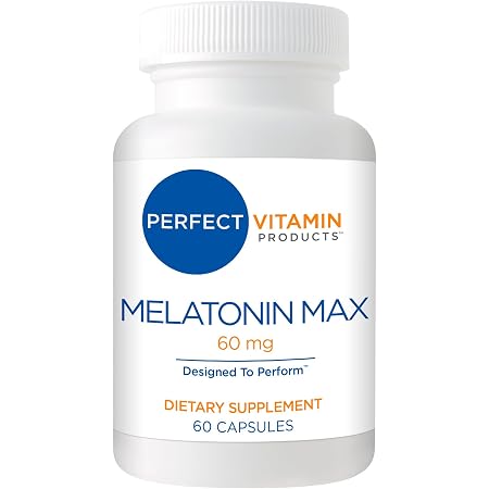 Amazon.com: High Dosage Melatonin 60mg, Melatonin Max Perfect ...