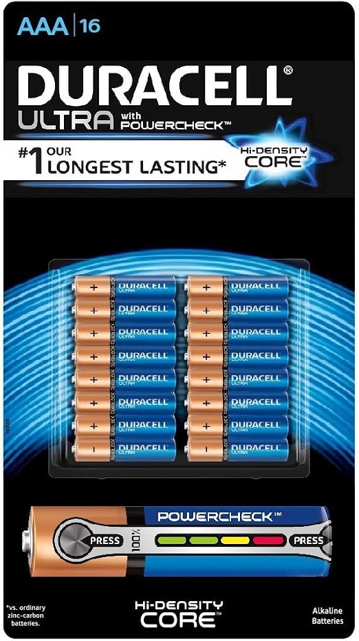 Amazon.com: Duracell Ultra Advanced AAA Battery with Power Check Value ...