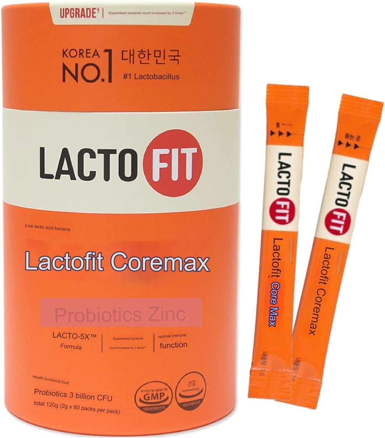 Amazon.com: Lacto-Fit Probiotics Core Max 60 Sticks, 락토핏 Lactofit 유산균 ...