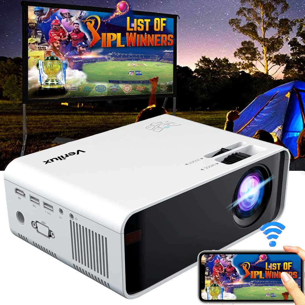 Verilux® 1080P Projector for Home Theatre Projector for Classroom IPL ...