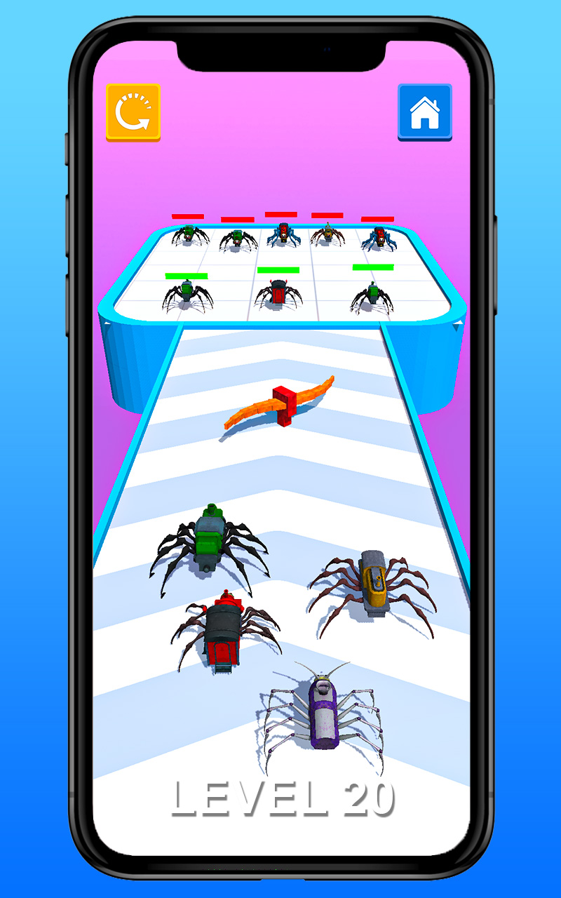 Merge Spider Train Monster Battle Master: Mutant Scary Monsters Fusion ...