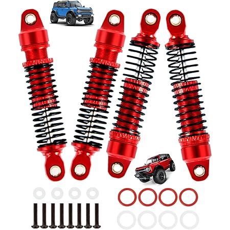 Amazon.com: RCMYou RC Shocks Absorber Damper Upgrades Part for 1/18 ...