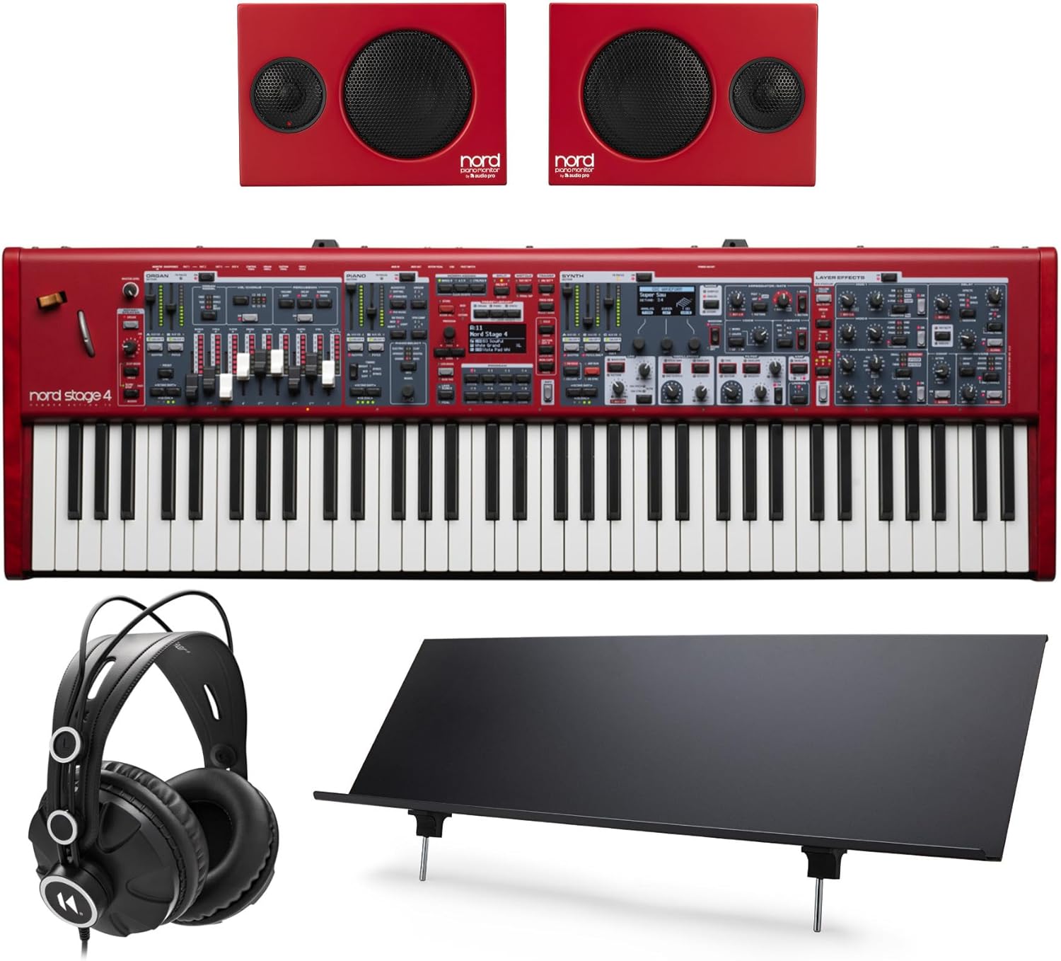 Amazon.com: Nord Stage 4 HA73 73-Key Fully-Weighted Keyboard Bundle ...