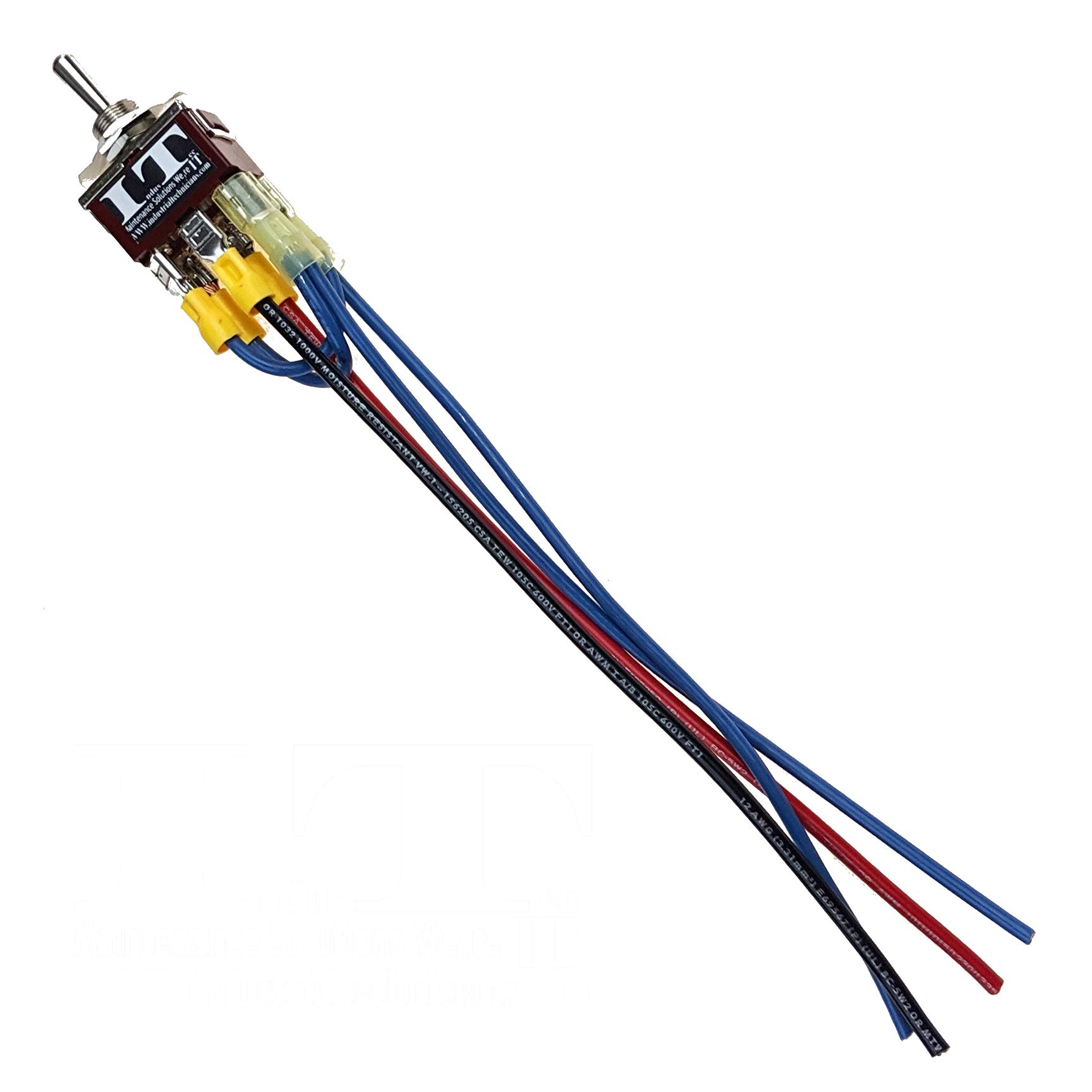 Buy IndusTec Wired DPDT 20 Amp 12 Volt (On)/Off/(On) DC Momentary ...