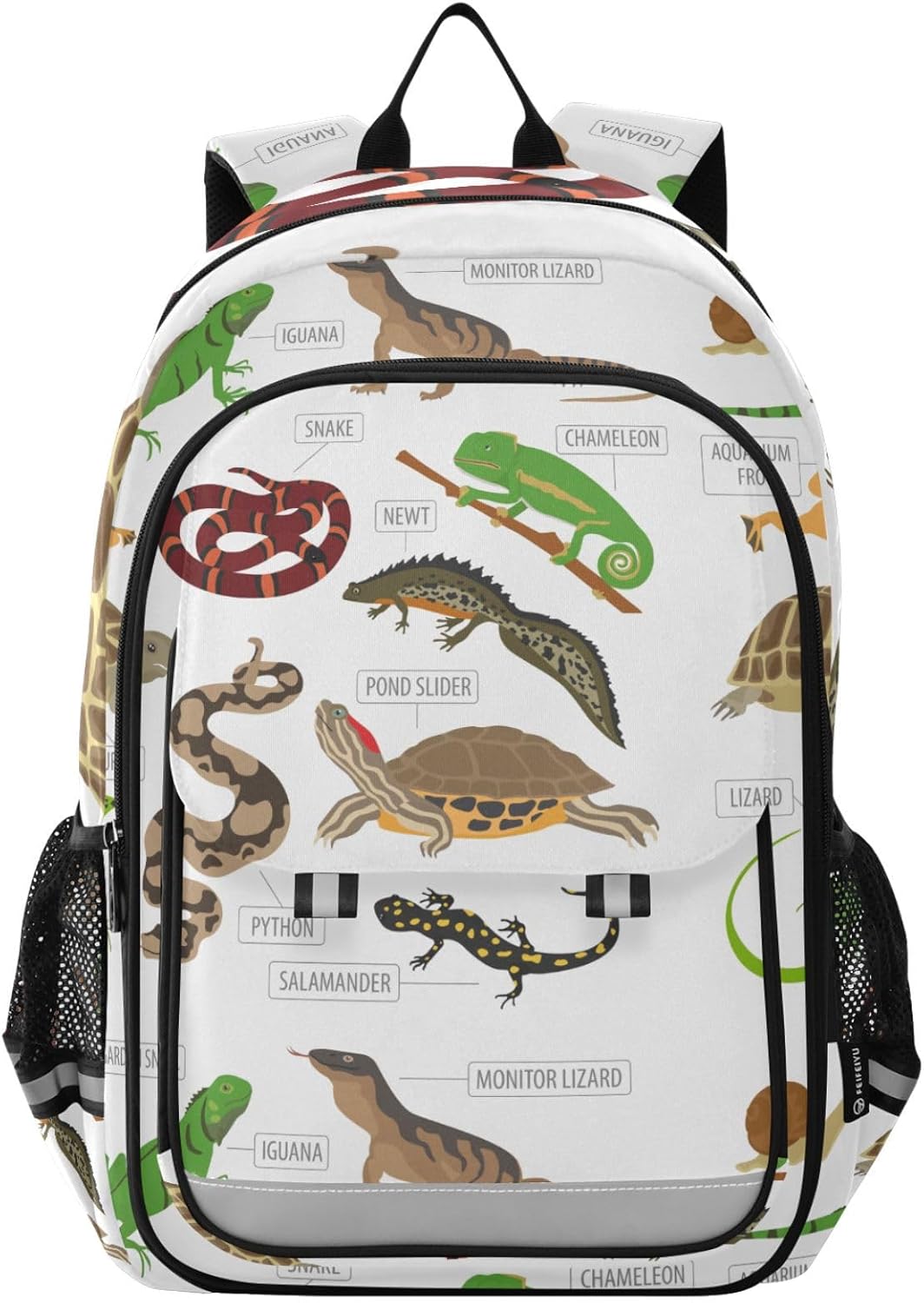 Amazon.com | Jucciaco Pet Reptiles and Amphibians School Backpack ...