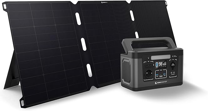 Solar Set SUNBOOSTER 120 & POWERSTATION 600 | Solarpanel 120W & Power ...