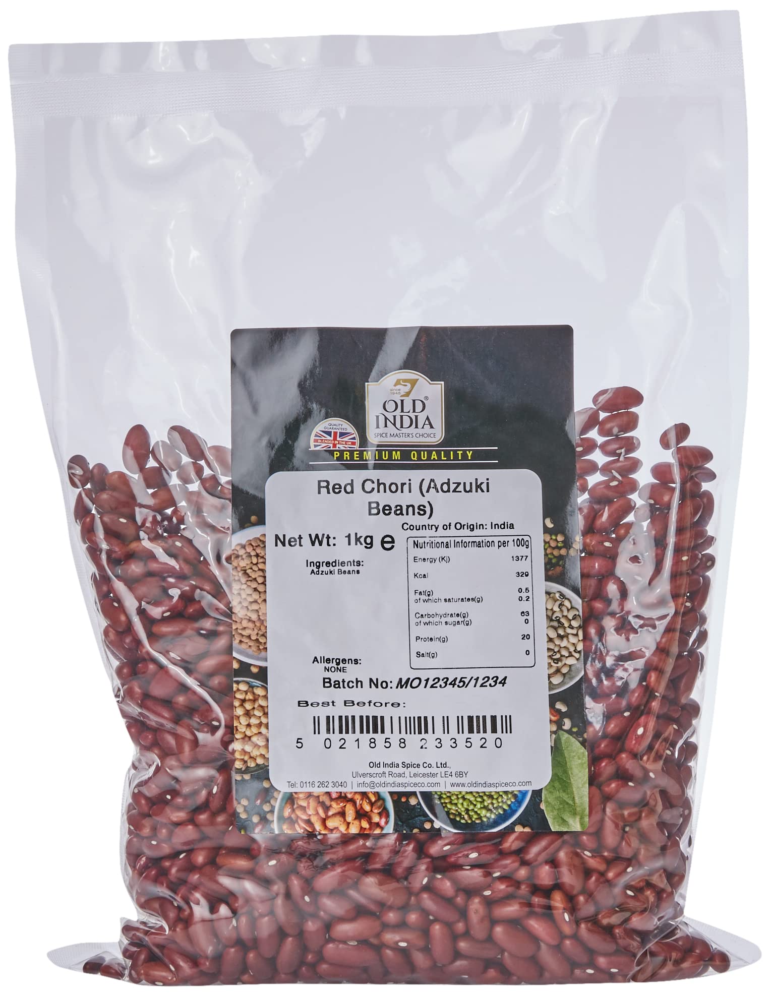 Old India Red Chori (Adzuki Beans) 1kg : Amazon.co.uk: Grocery