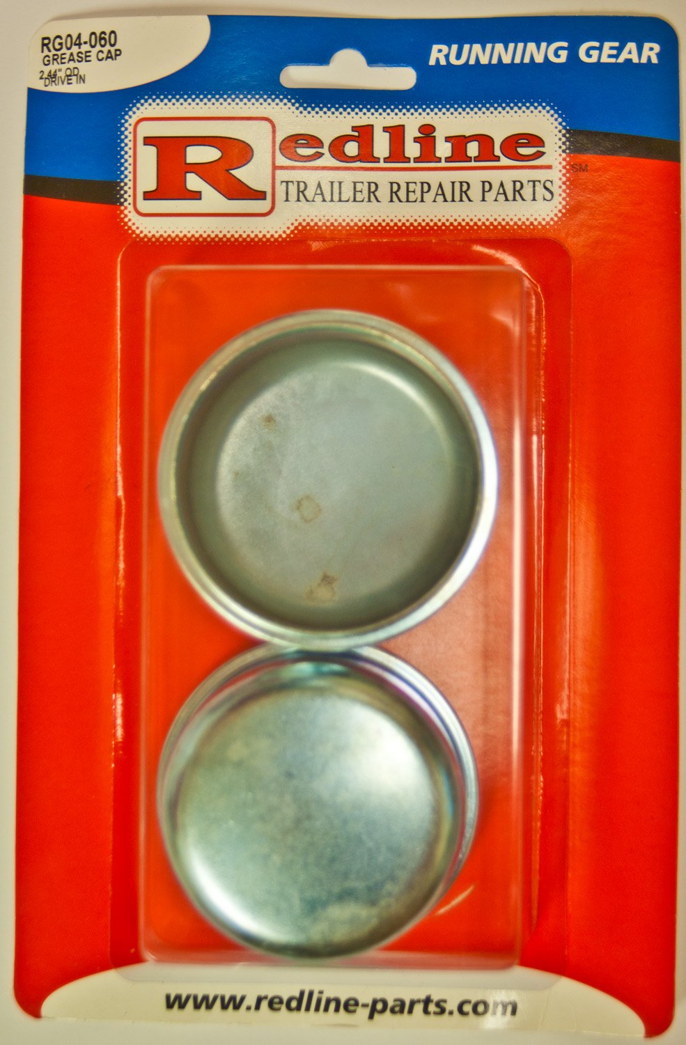 Amazon.com: One Pair of Trailer Grease Caps 2.44" OD, Drive-In Redline ...