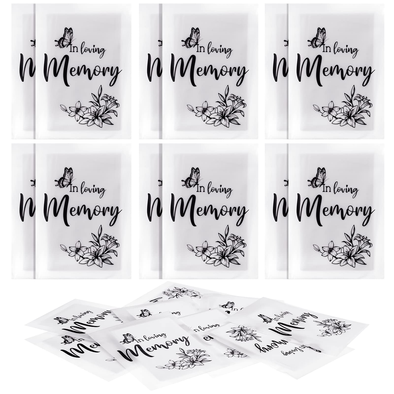 Amazon.com: 60 Pack Funeral Facial Tissues in Loving Memory Pocket ...