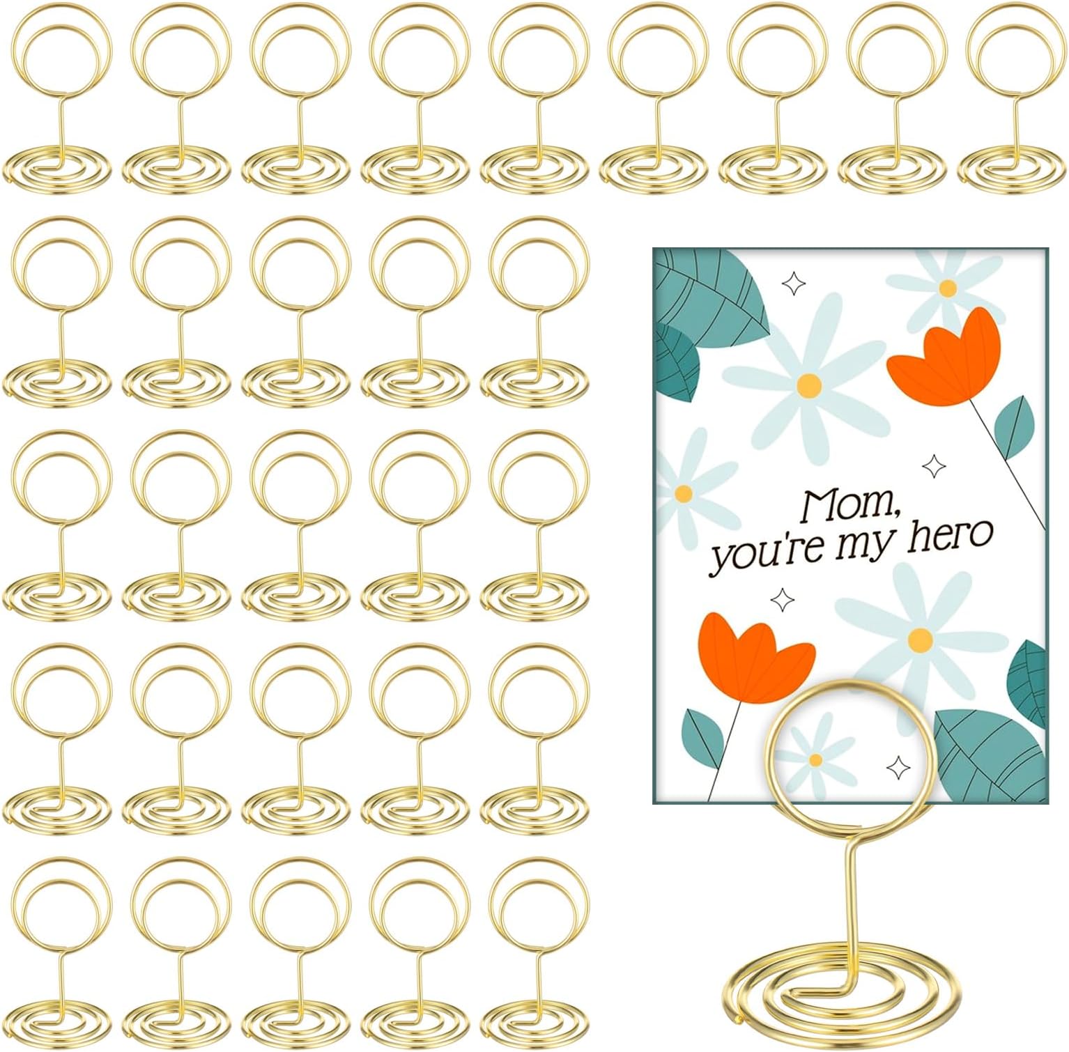 Amazon.com: UMETDO 30PCS Table Number Holders Place Card Holder - Photo ...