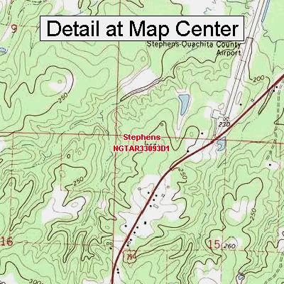 Amazon.com : USGS Topographic Quadrangle Map - Stephens, Arkansas ...