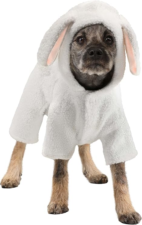 Amazon.com : Fun Costumes Pet Sheep Outfit for Dogs and Cats Lamb Farm ...