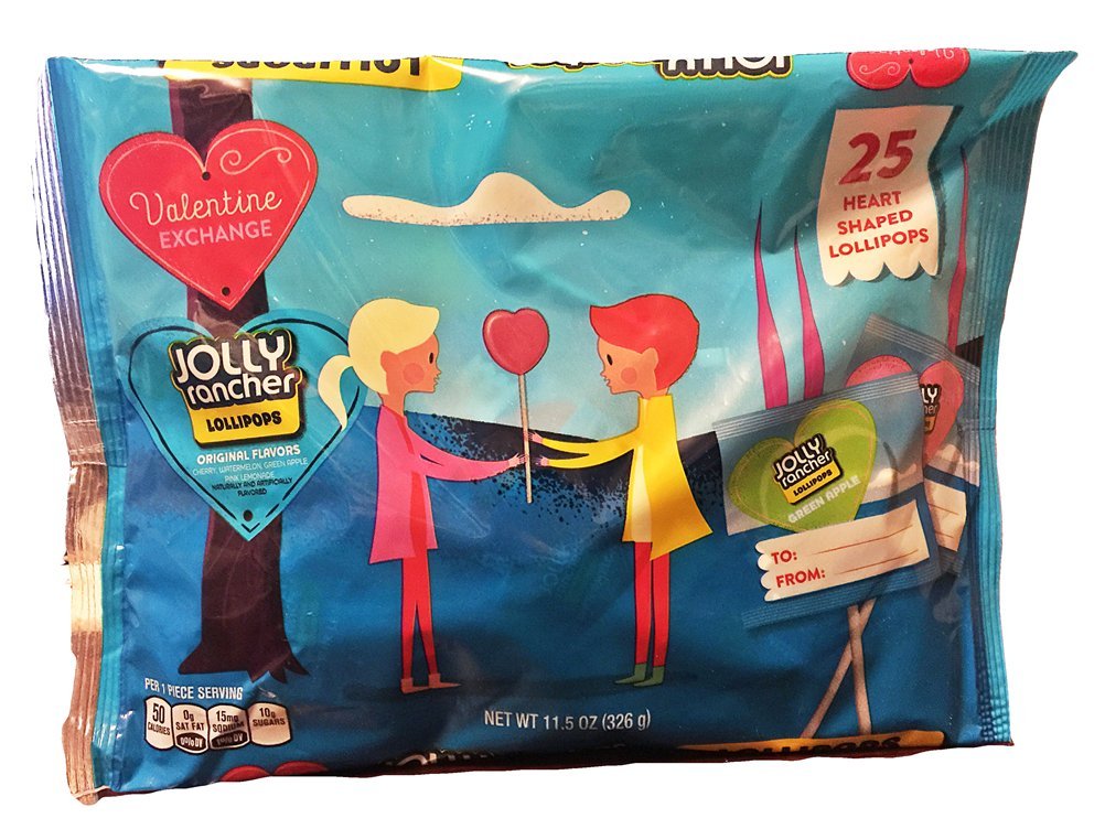 Jolly Rancher Lollipops Heart