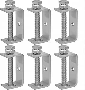 WMAZtool - Juego de abrazaderas pequeñas en C de acero inoxidable, 2 1/2 pulgadas, abrazadera en ...