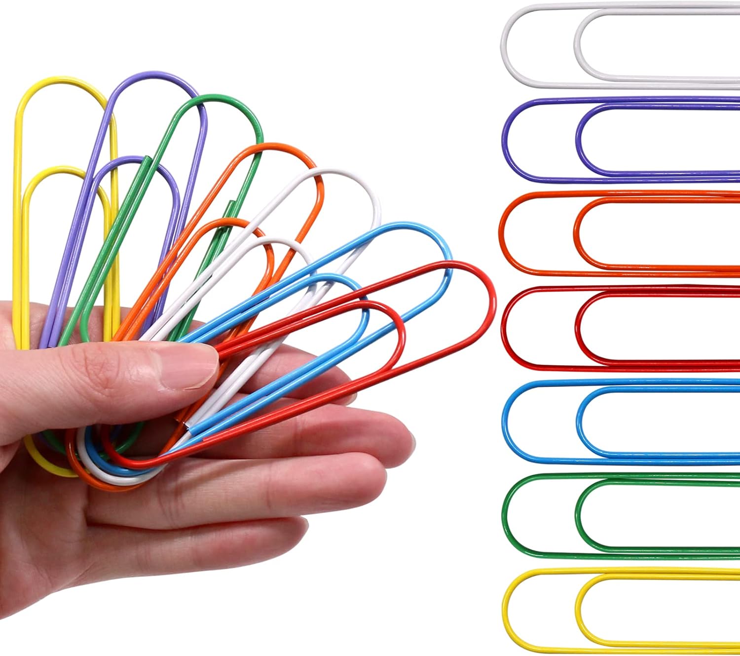 Amazon.com : Large-Paper-Clips-4-Inch - ForTomorrow 56 Pcs Colored ...
