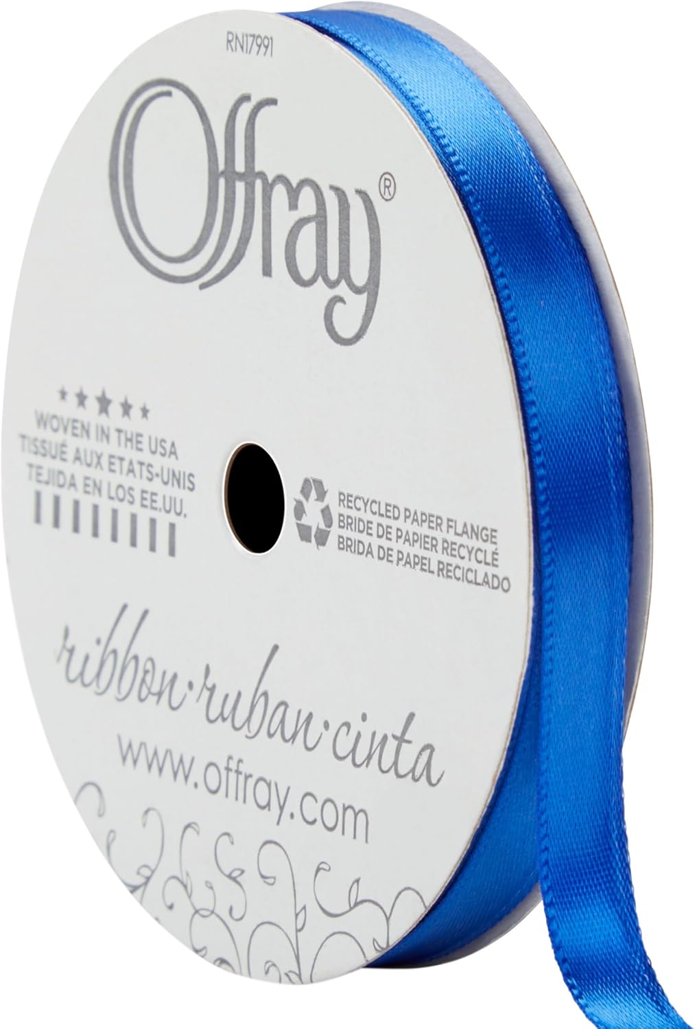 Amazon.com: Offray Single Face Satin Craft and Decorative Ribbon, 3/8 ...