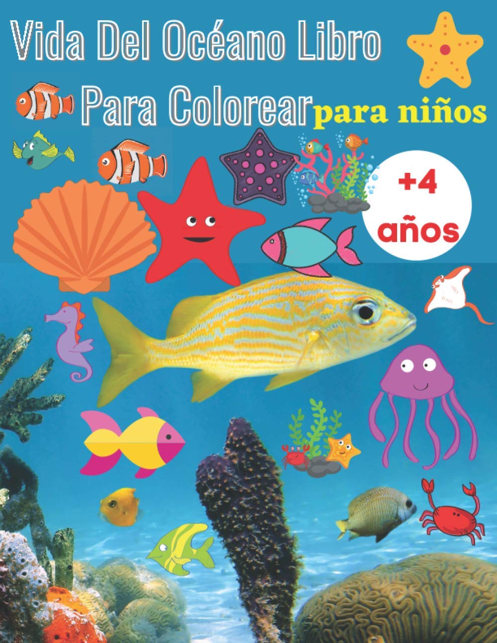 Buy Vida Del Océano Libro Para Colorear para niños +4: Descubre páginas ...